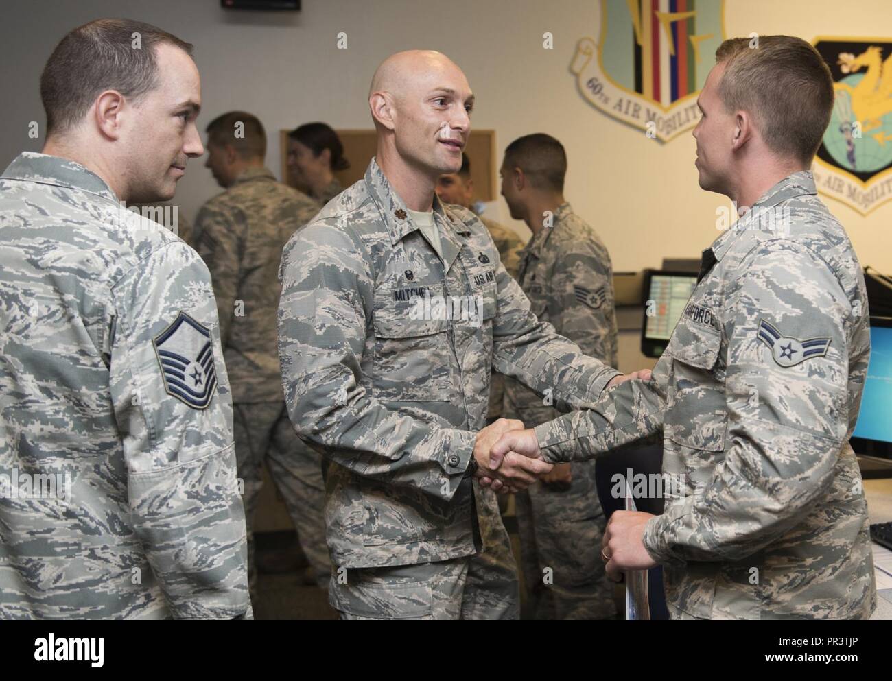 U.S. Air Force Airman 1st Class Jordon Tillman, from the 60th Air ...