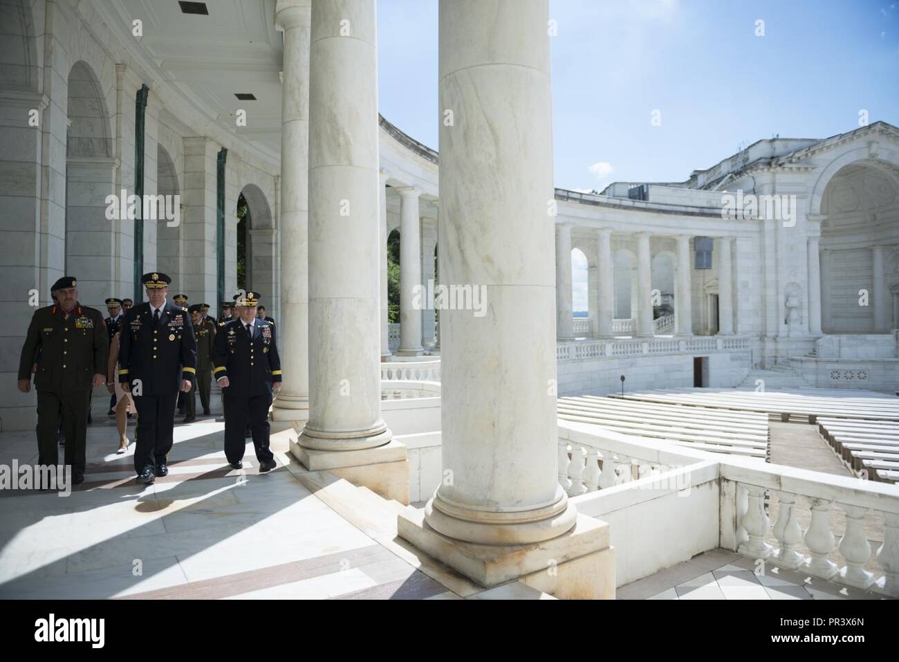 (From the left) Lt. Gen. Mahmoud Freihat, chief of the general staff ...