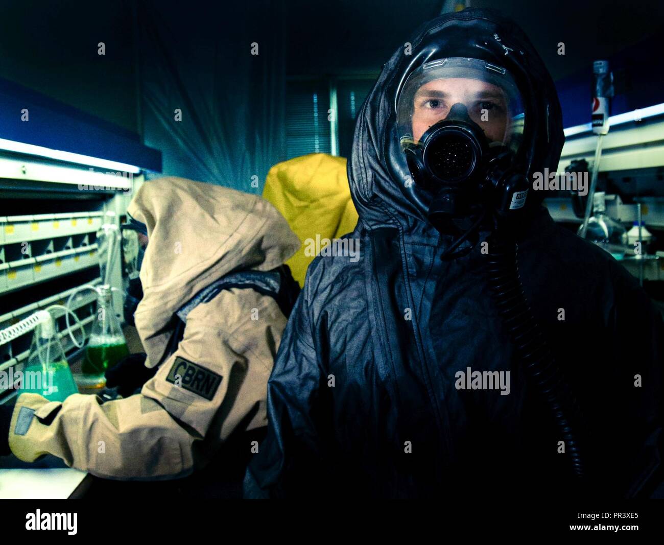 U.S. Marines with Chemical Biological Radiological Nuclear (CBRN ...