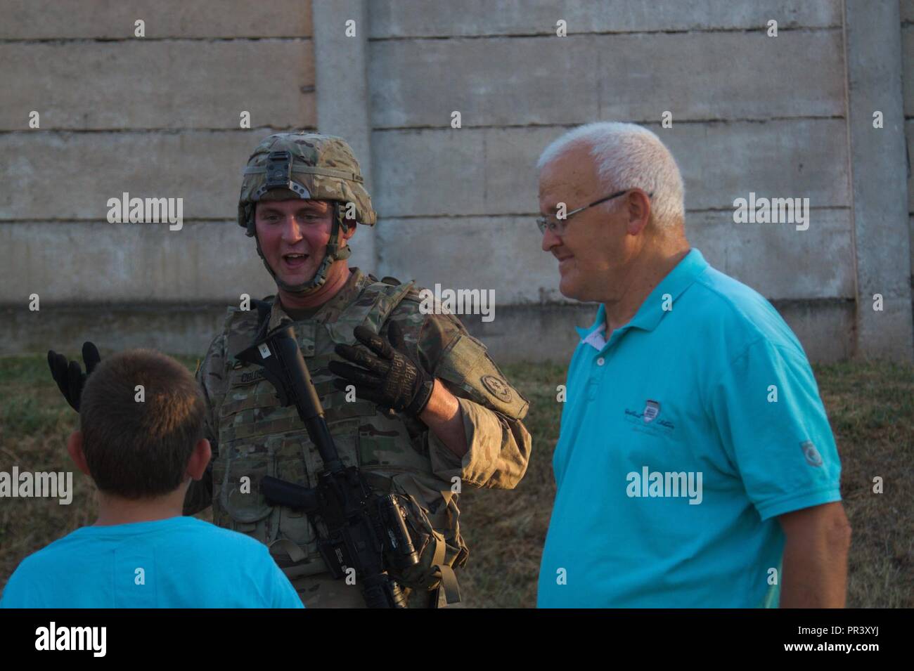 US Army Spc. Ryan Colosmo, a recovery truck operator with Regimental ...