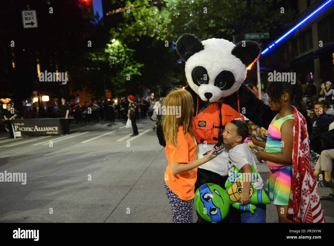 The Coast Guard’s PFD Panda greets kids during Seattle’s 68th annual ...