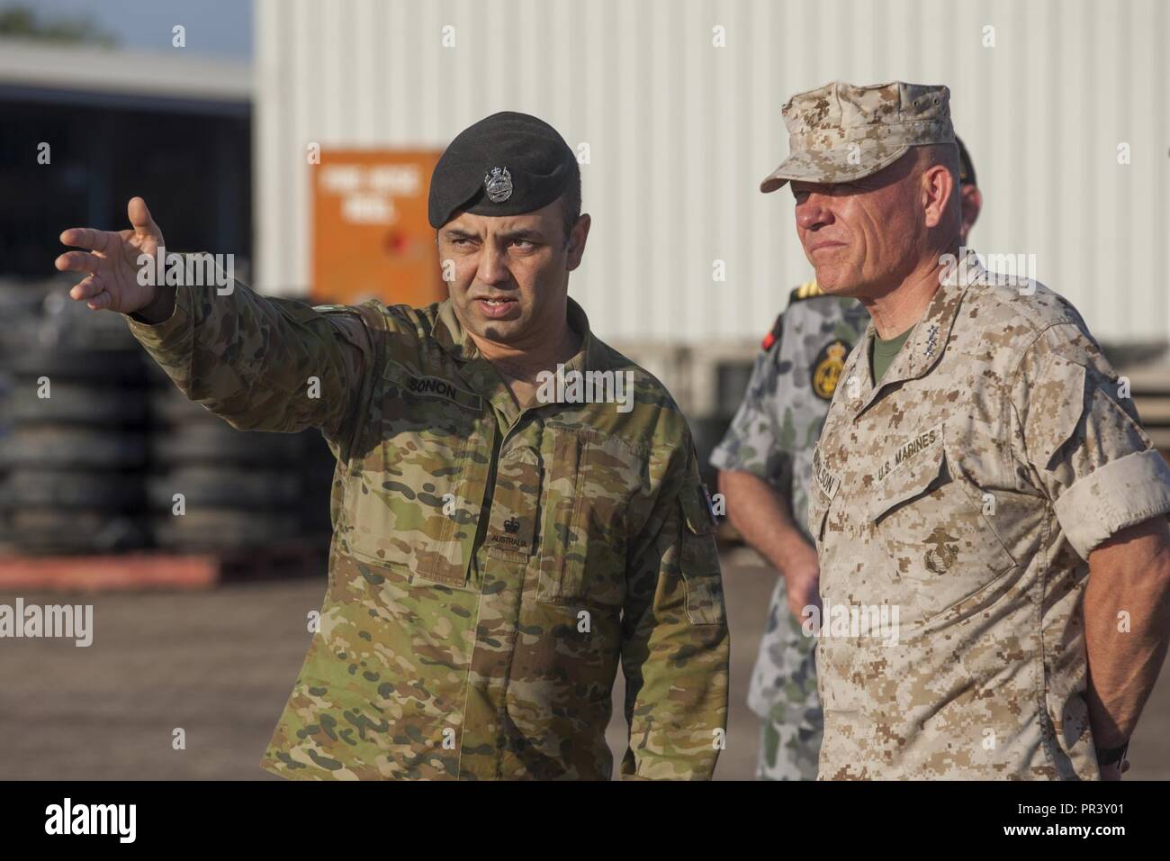 AUSTRALIAN ARMY BASE ROBORTSON BARRACKS, Australia— U.S. Marine Lt. Gen ...