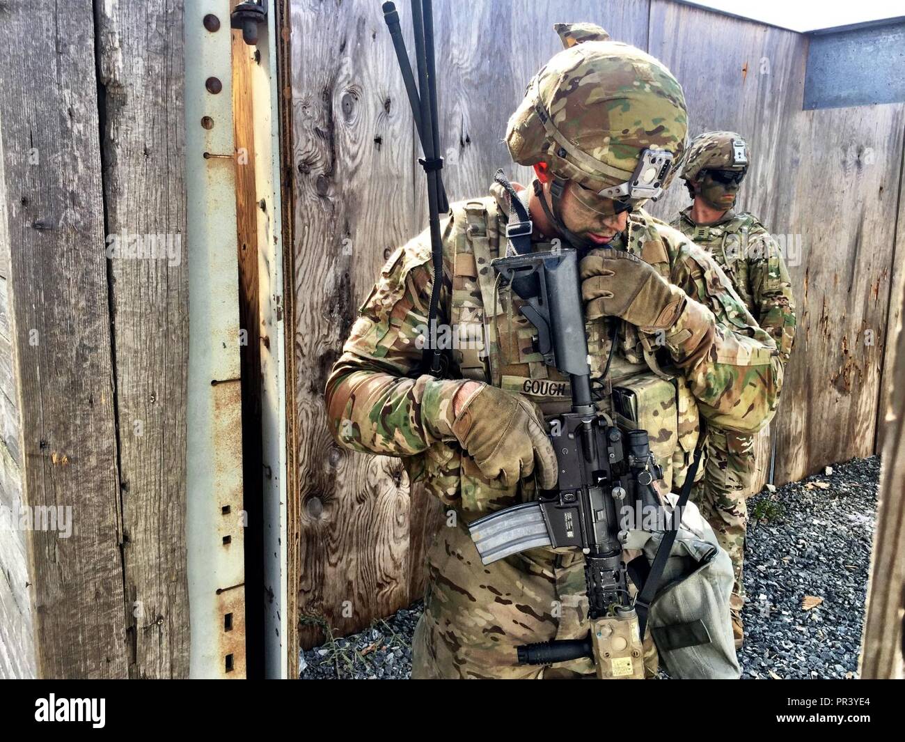 1st Lt. Charles Gough, a platoon leader with Chaos Company, 1st ...