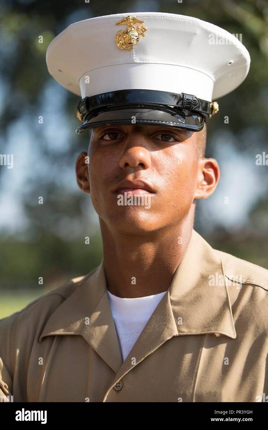 Pfc. Adrian D. Joy, honor graduate for Platoon 3052, Mike Company, 3rd ...