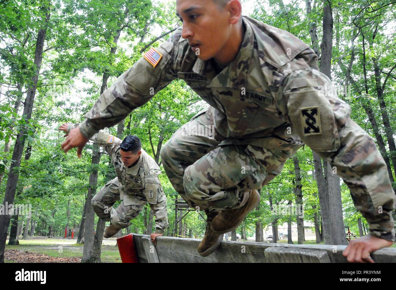 Sgt. Andrew Paredes (front) and Sgt. Ian Rivera-Aponteare photographed ...