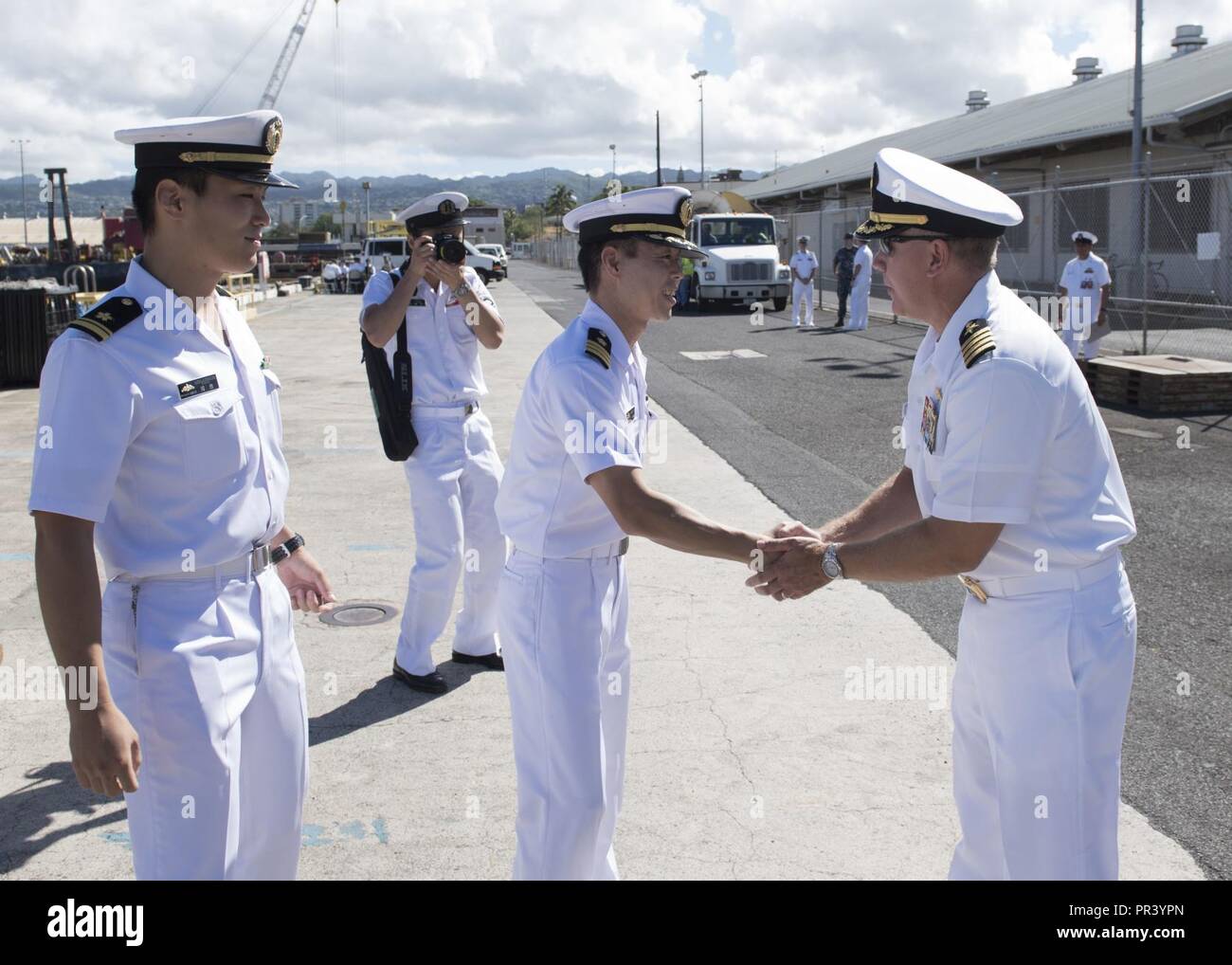 PEARL HARBOR, Hawaii (July 31, 2017) Capt. Rick Seif, commander of ...