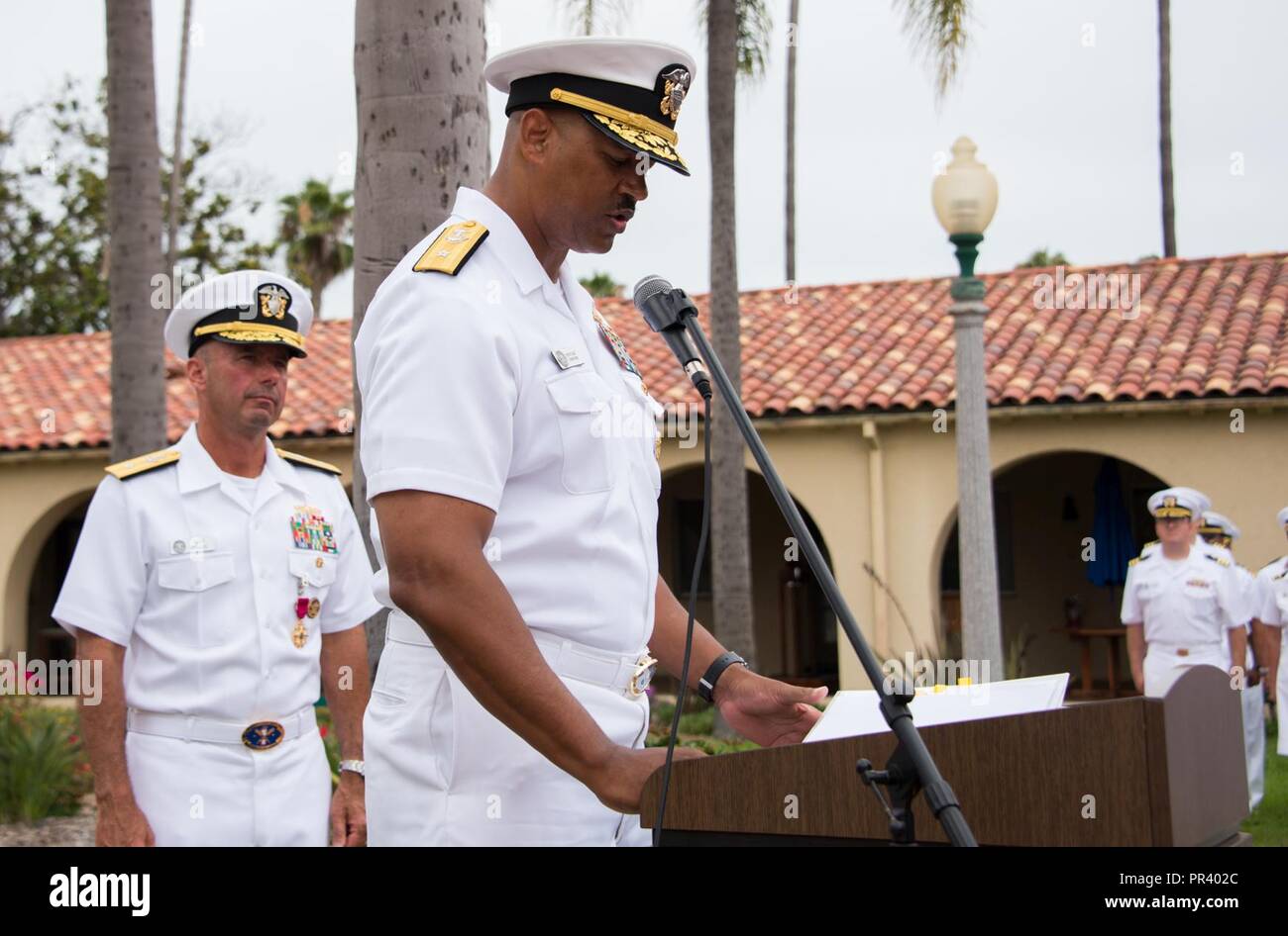 DIEGO (July 28, 2017) Rear Adm. John V. Fuller, right, assumes command ...
