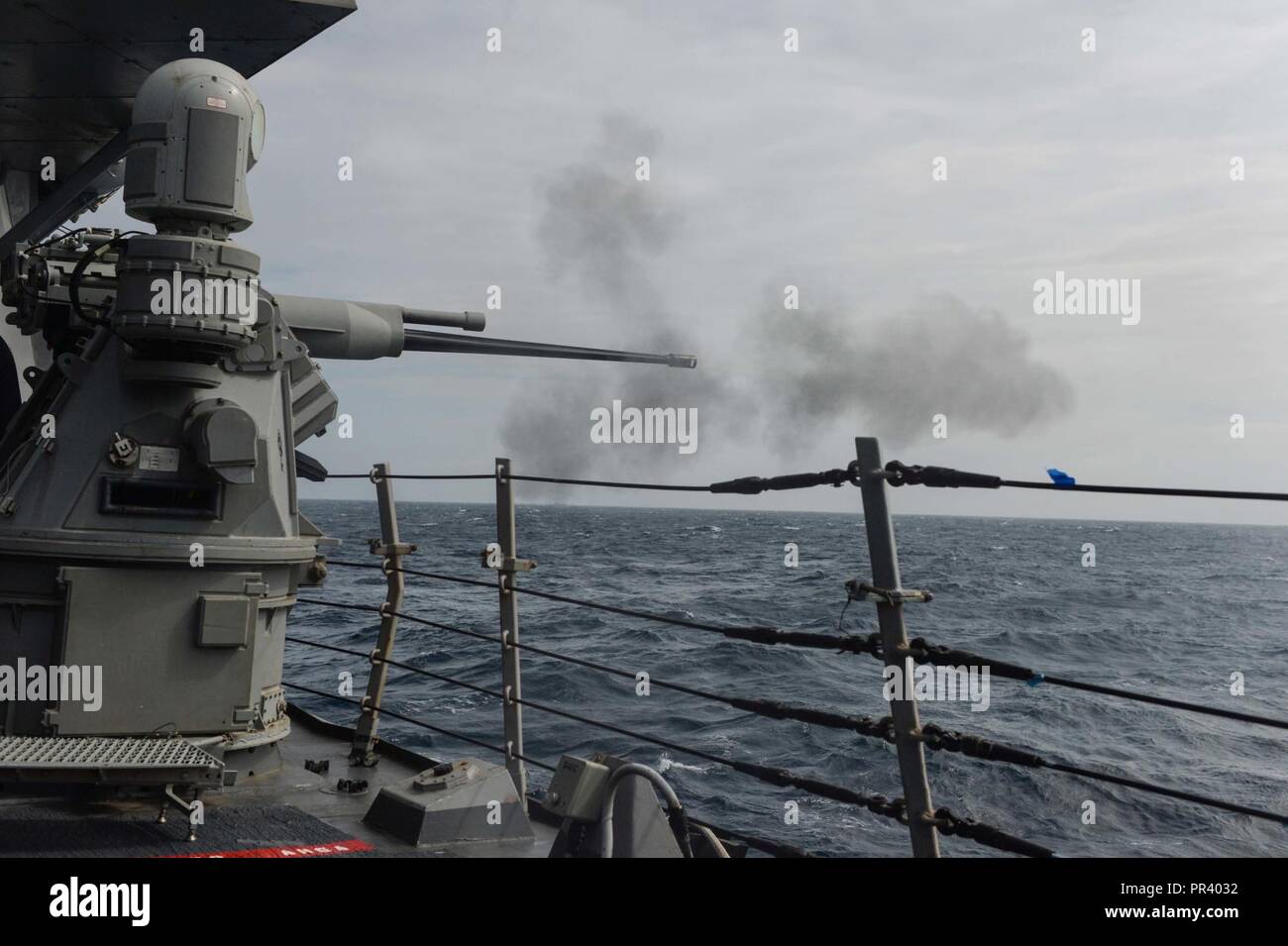OCEAN (July 28, 2017) The Arleigh Burke-class guided-missile destroyer ...