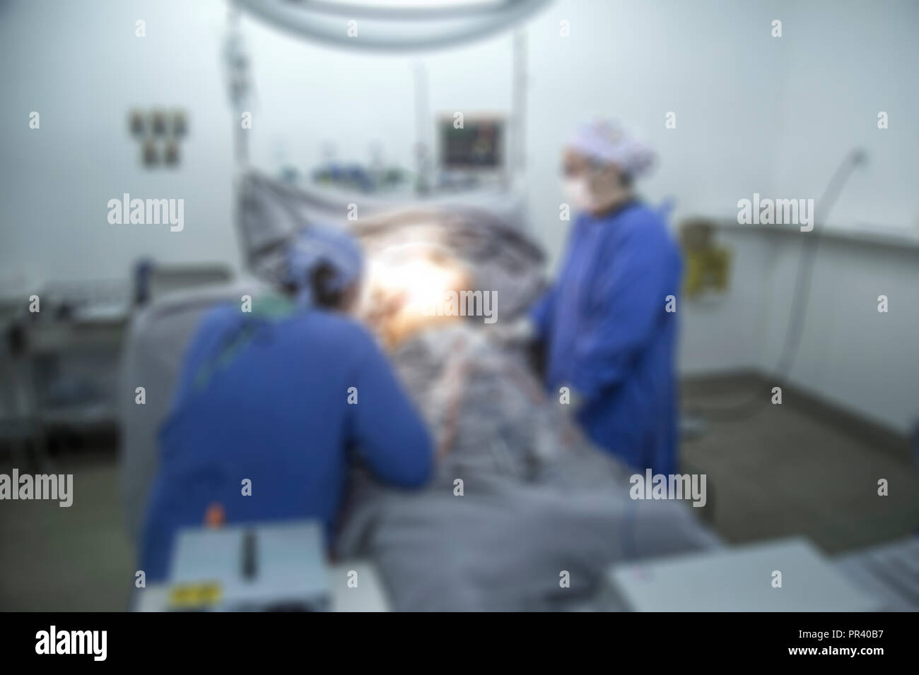 defocused surgical center Stock Photo - Alamy