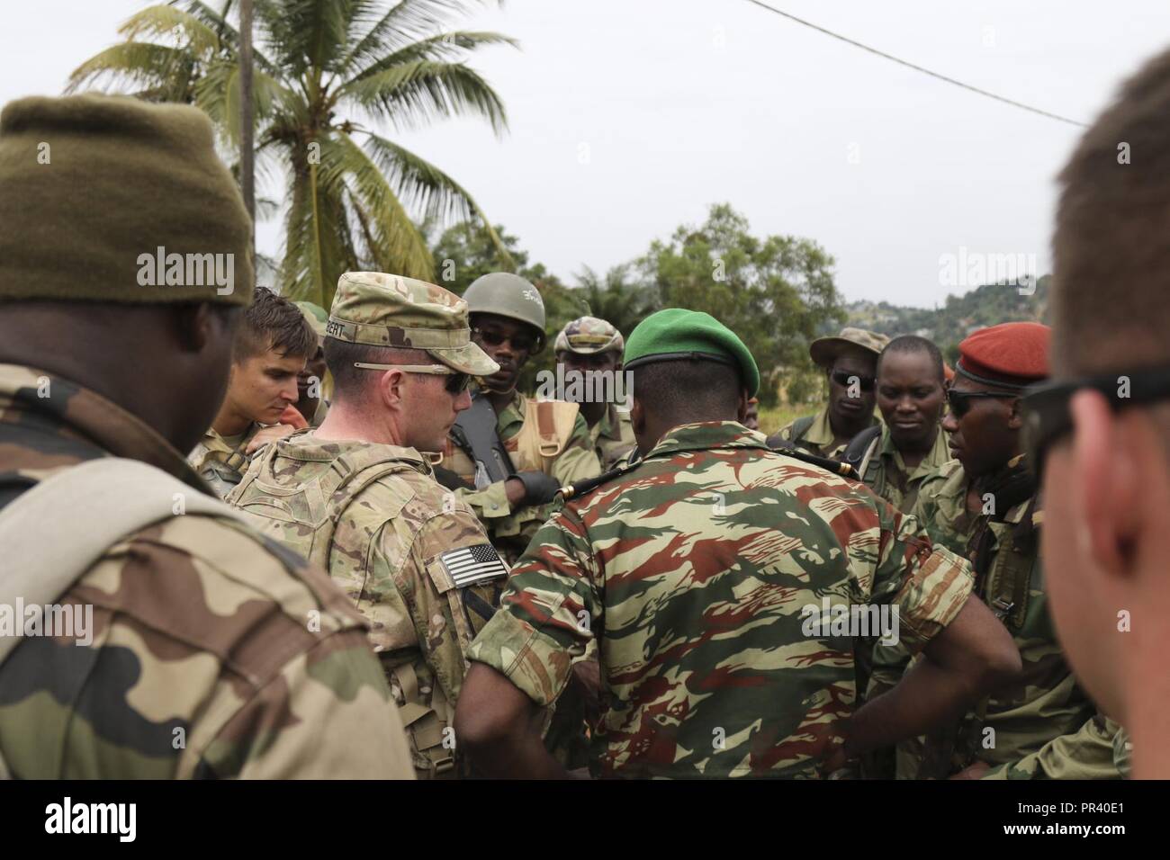 U.S. Army Capt. Calvin L. Torbert, (second from left), commander of A ...