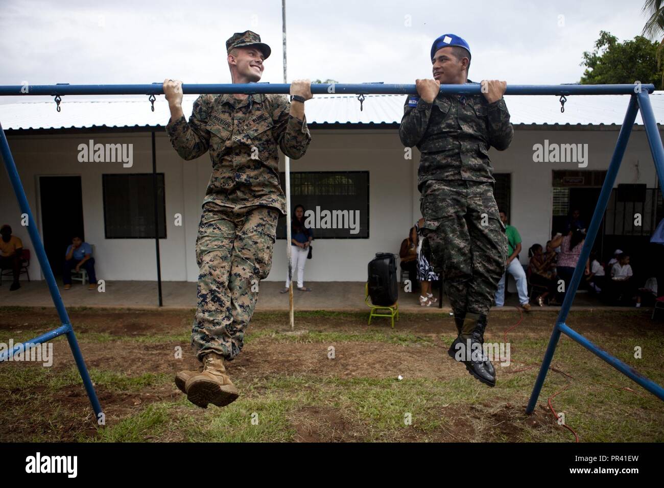 Marines Training Pull Ups