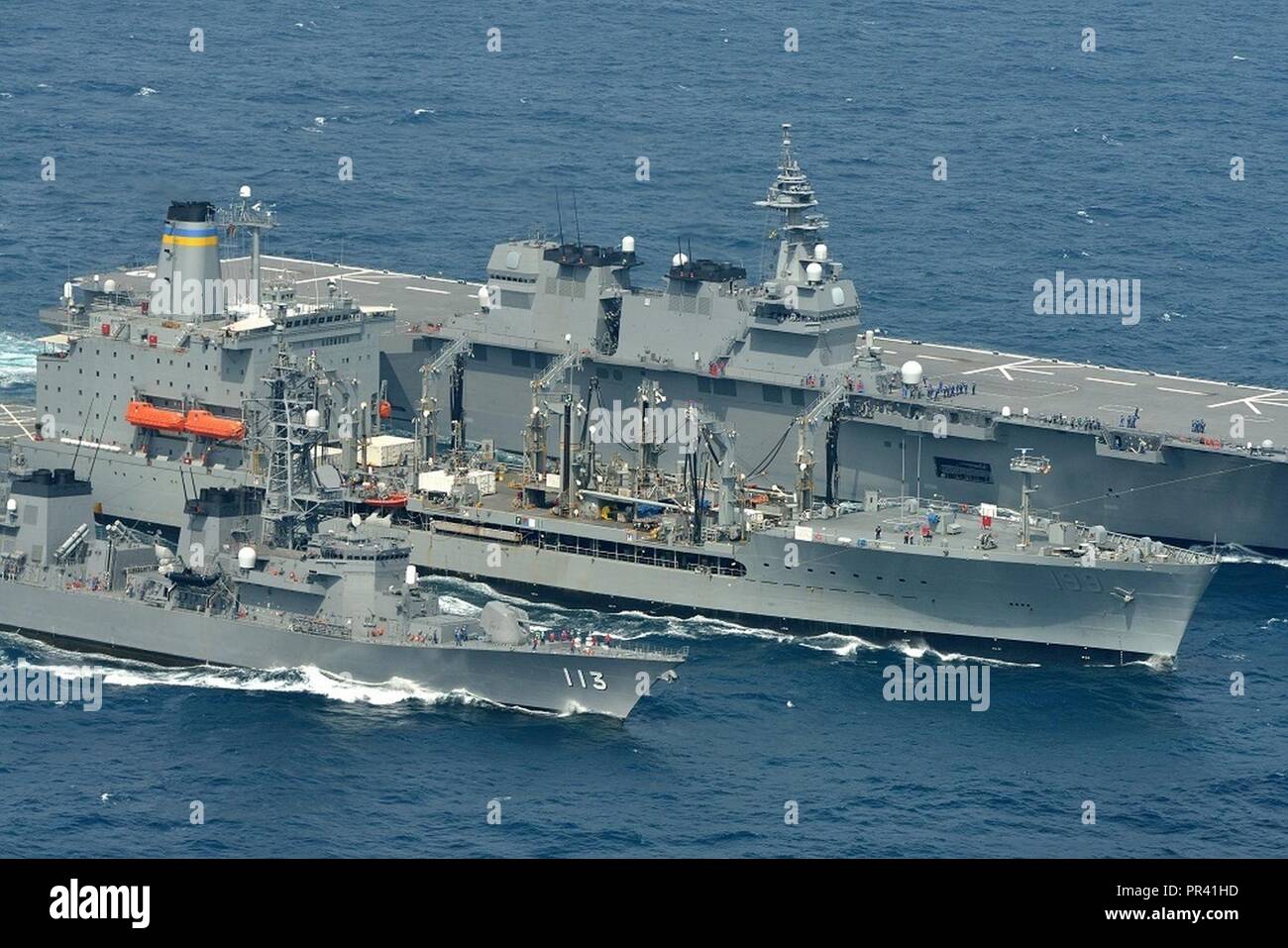At Sea (July 30, 2017) Henry J. Kaiser-class underway replenishment ...