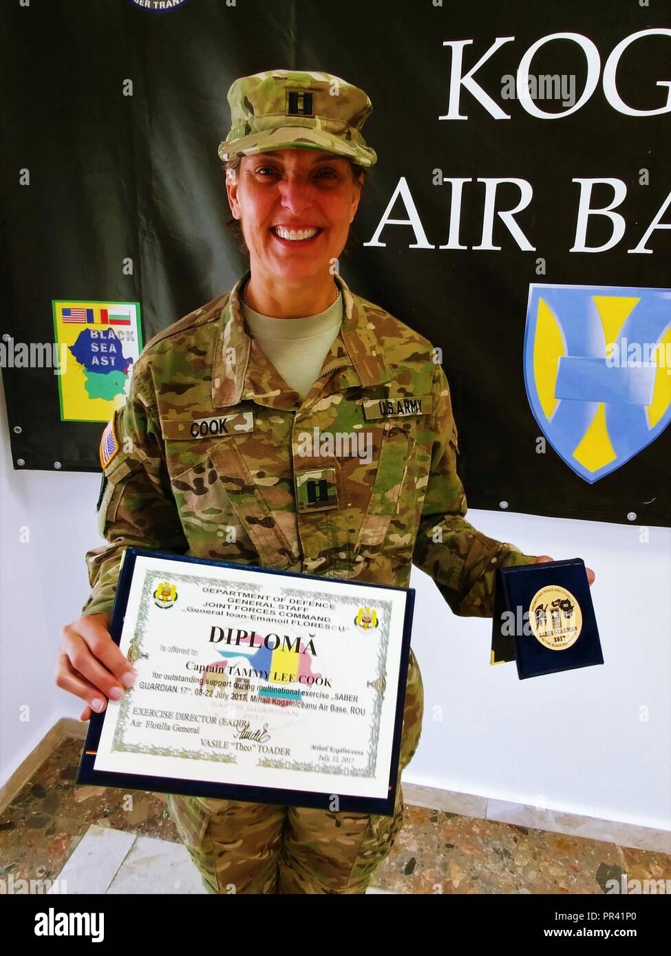 Capt. Tammy Cook, a logistics officer with the 230th Sustainment ...