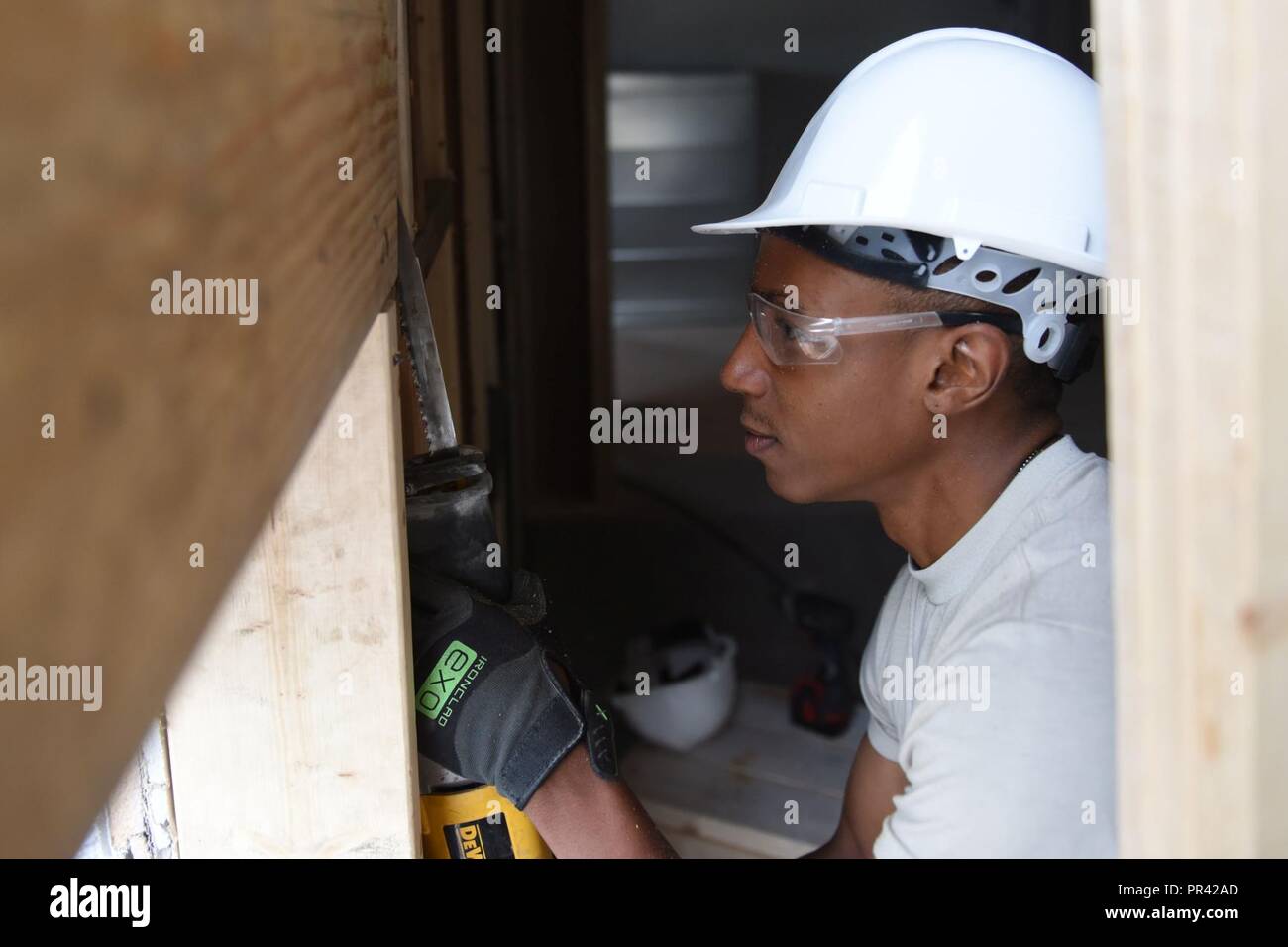 Senior Airman Rodney Montgomery, 126th Civil Engineer Squadron heating ...
