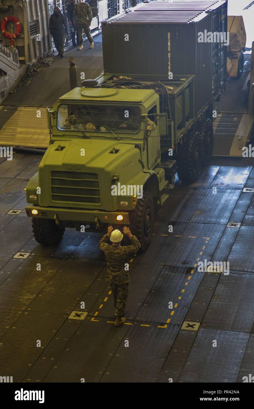 Loaded onto deck of ship hi-res stock photography and images - Alamy