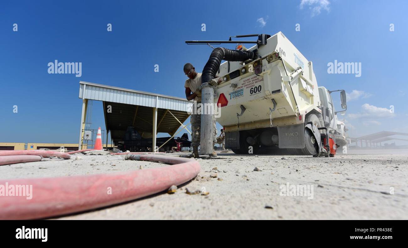 U.S. Air Force Airman 1st Class Gantt, a 509th Civil Engineer Squadron ...