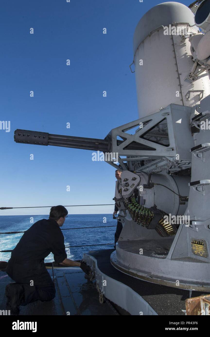 CORAL SEA (July 26, 2017) Fire Controlman 2nd Class Michael Jordan ...