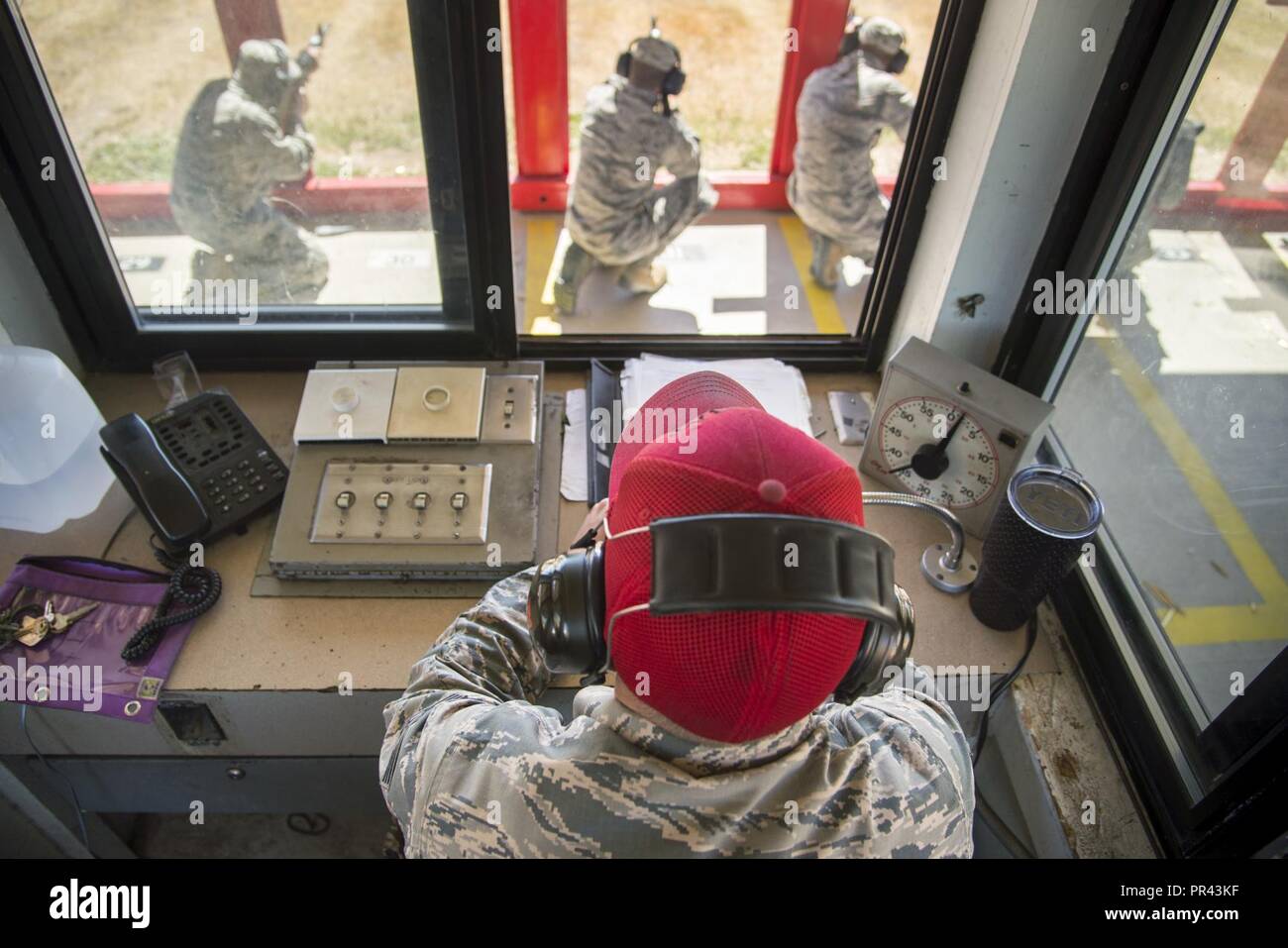Senior Airman Robert Allore, 37th Training Support Squadron combat arms ...