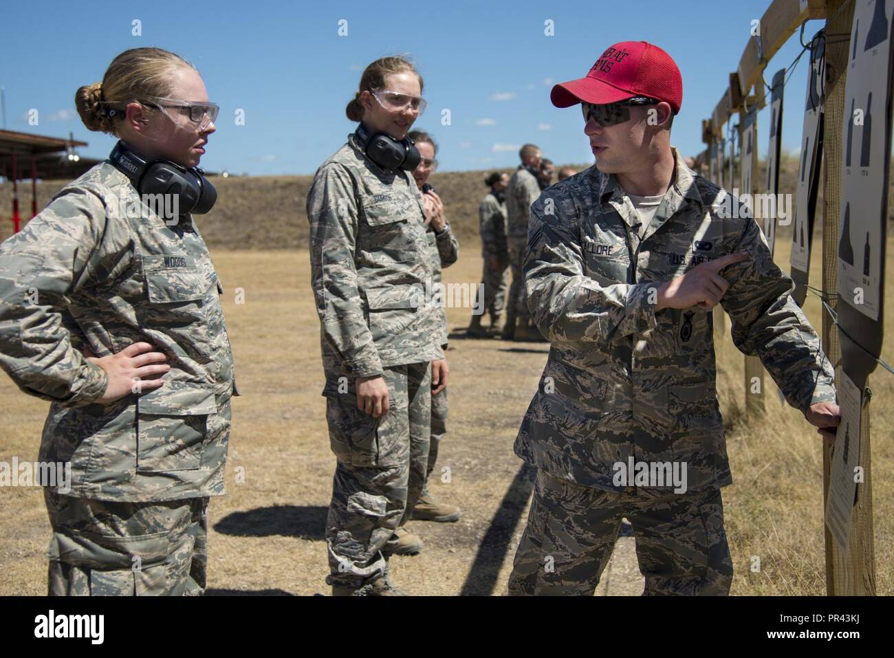Senior Airman Robert Allore, 37th Training Support Squadron combat arms ...