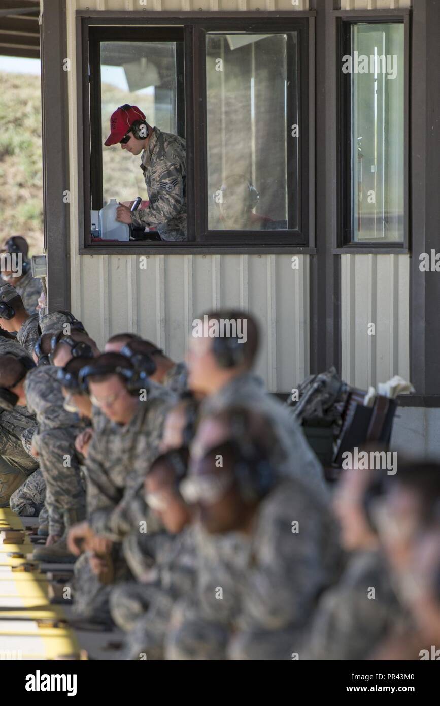 Senior Airman Robert Allore, 37th Training Support Squadron combat arms ...