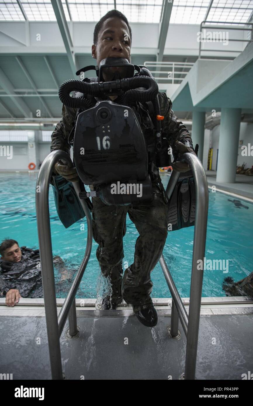 U.S. Marines from Force Reconnaissance Company, Second Reconnaissance ...