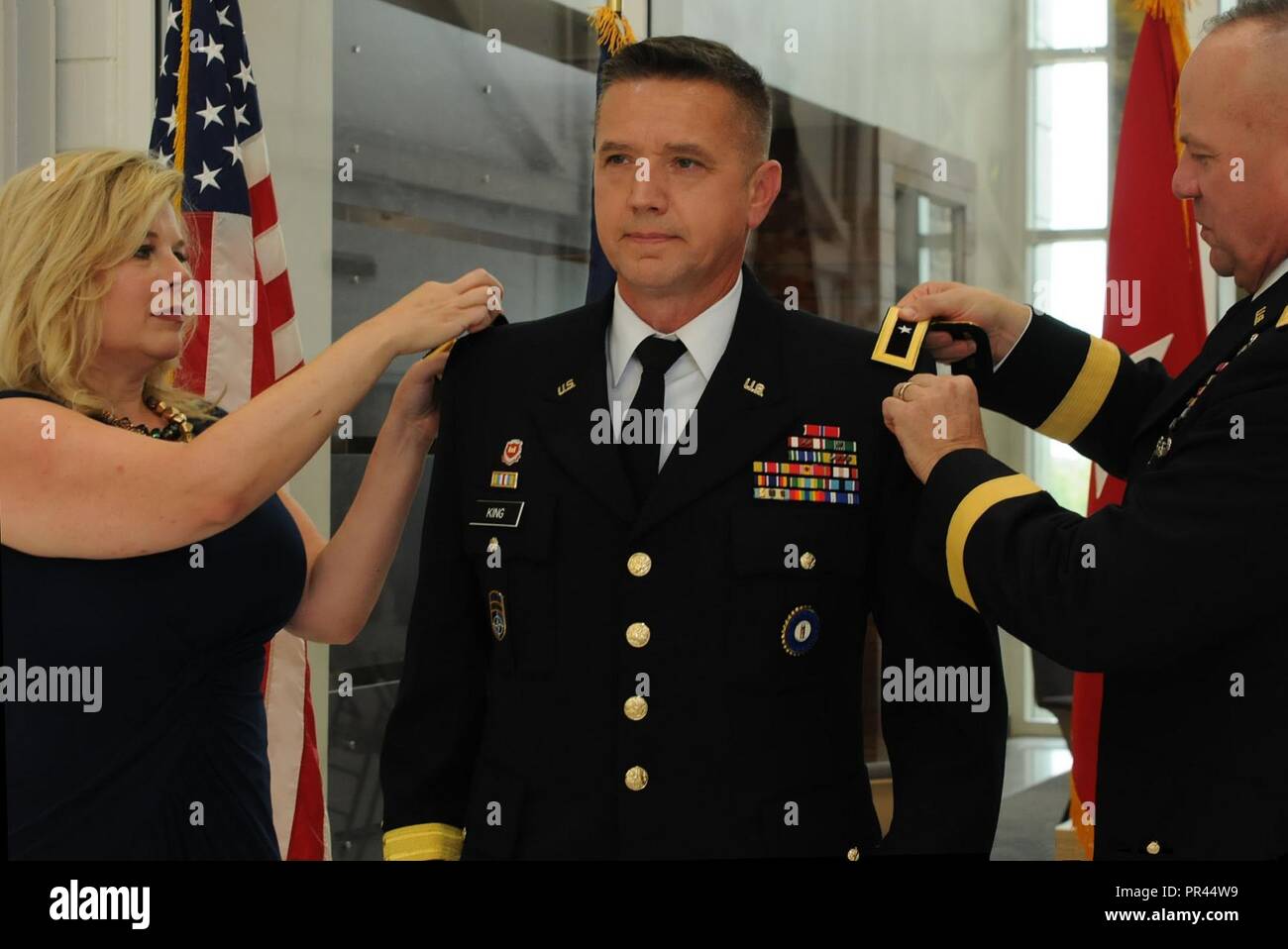 Col. Steven King is promoted to the rank of brigadier general by his ...