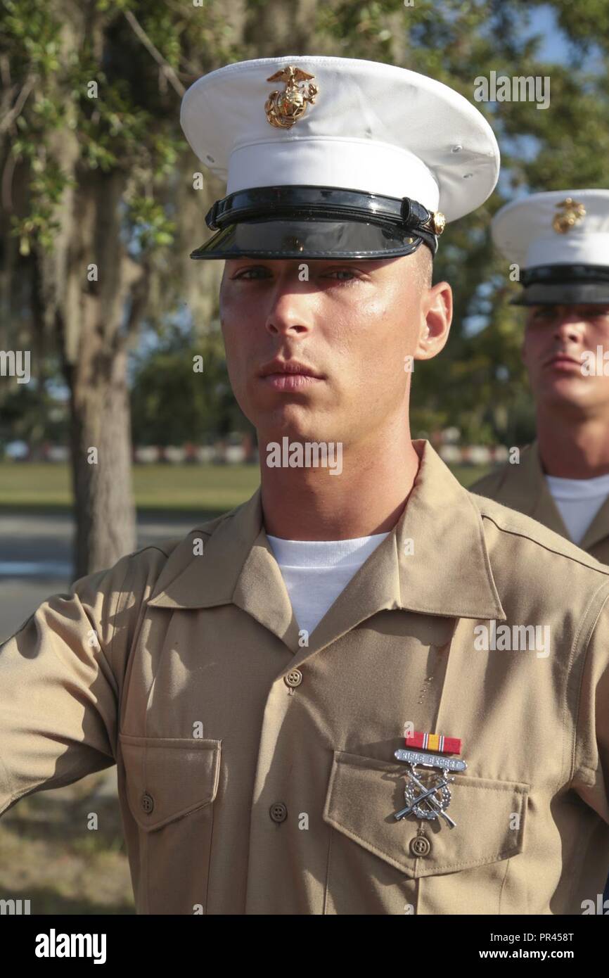 U.S. Marine Corps PFC. Trevor Kolb is the honor graduate for Platoon ...