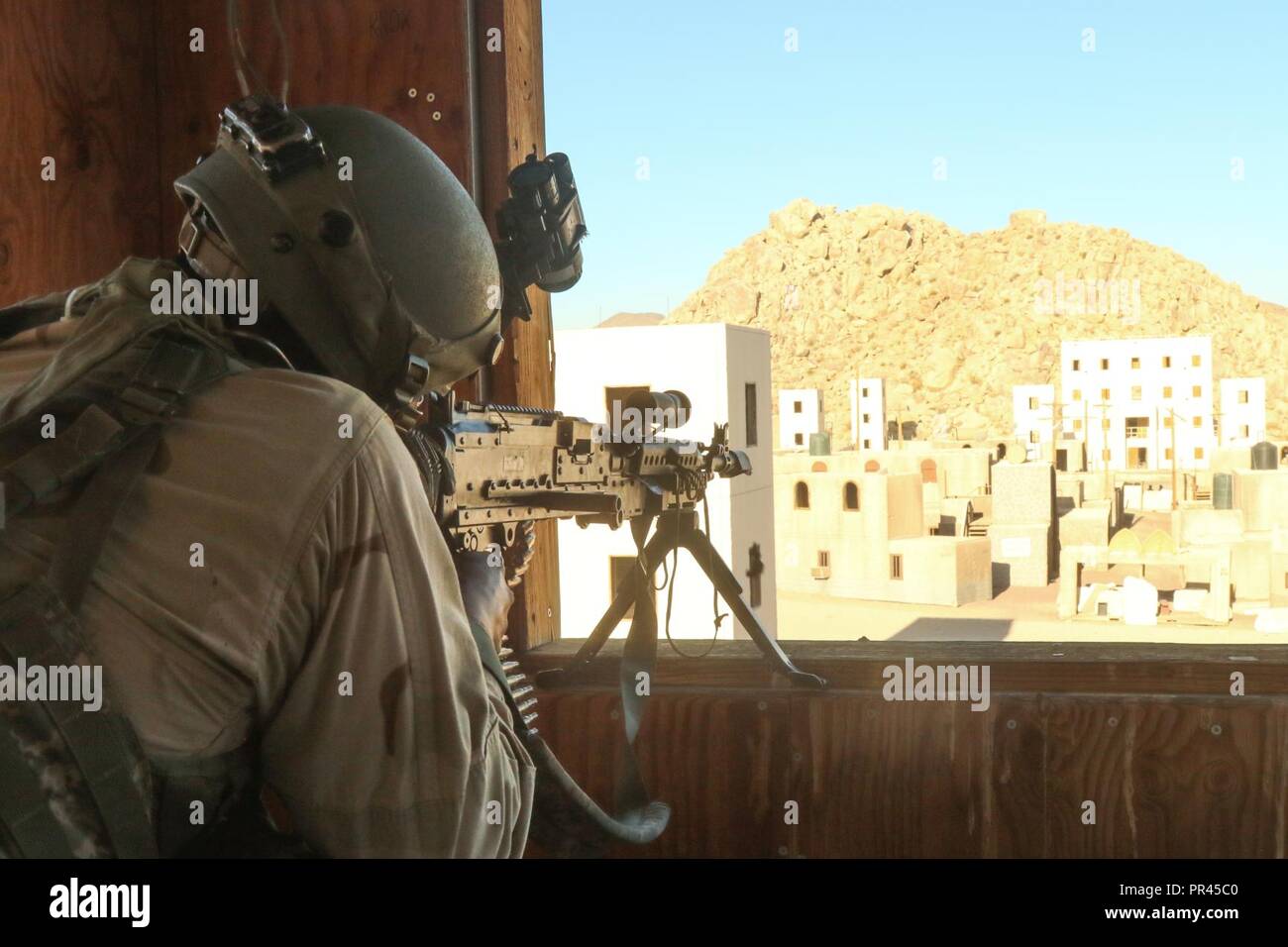 FORT IRWIN, Calif. – A Blackhorse Trooper from the 11th Armored Cavalry ...