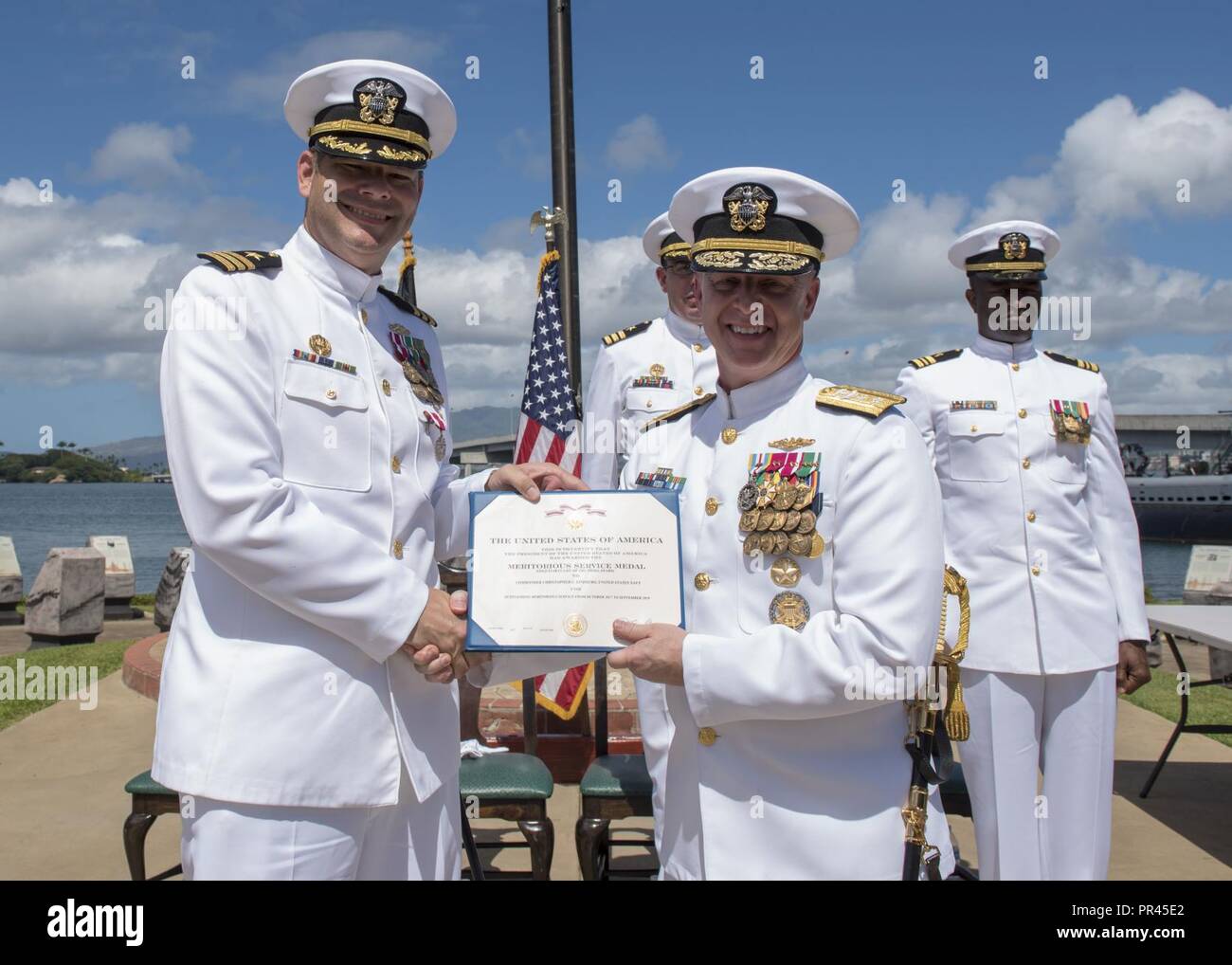 PEARL HARBOR (Sep. 07, 2018) - Rear Adm. Daryl L. Caudle, commander, Submarine Force, U.S ...