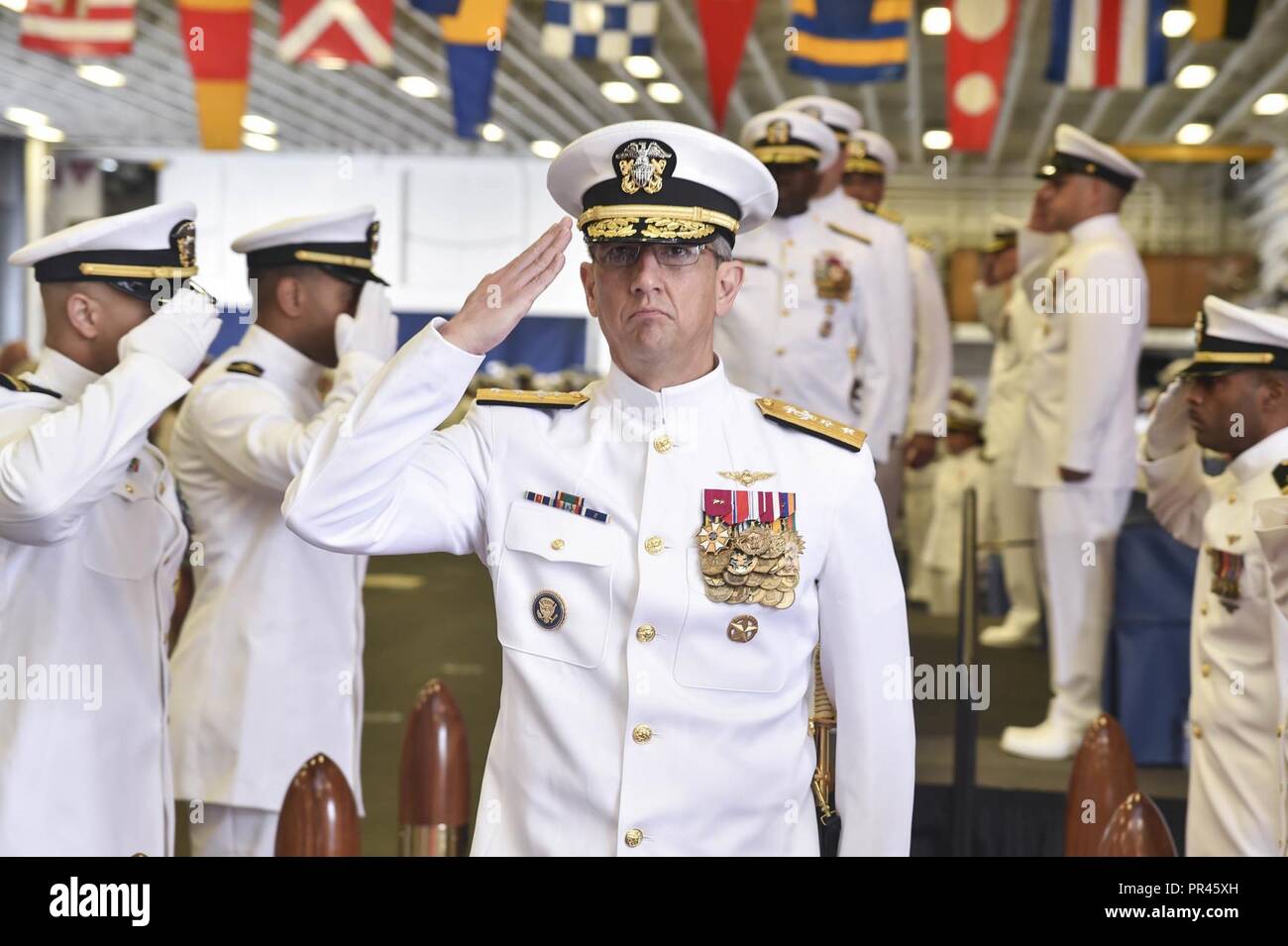 SAN DIEGO (Sept. 6, 2018) Rear Adm. James Bynum, director, Assessments ...