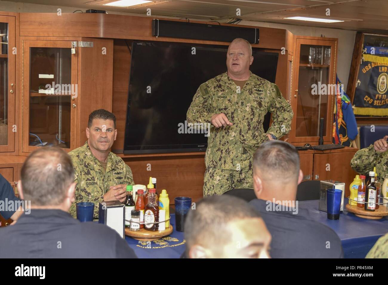 SAN DIEGO (Sept. 5, 2018) U.S. Pacific Fleet Master Chief James Honea ...