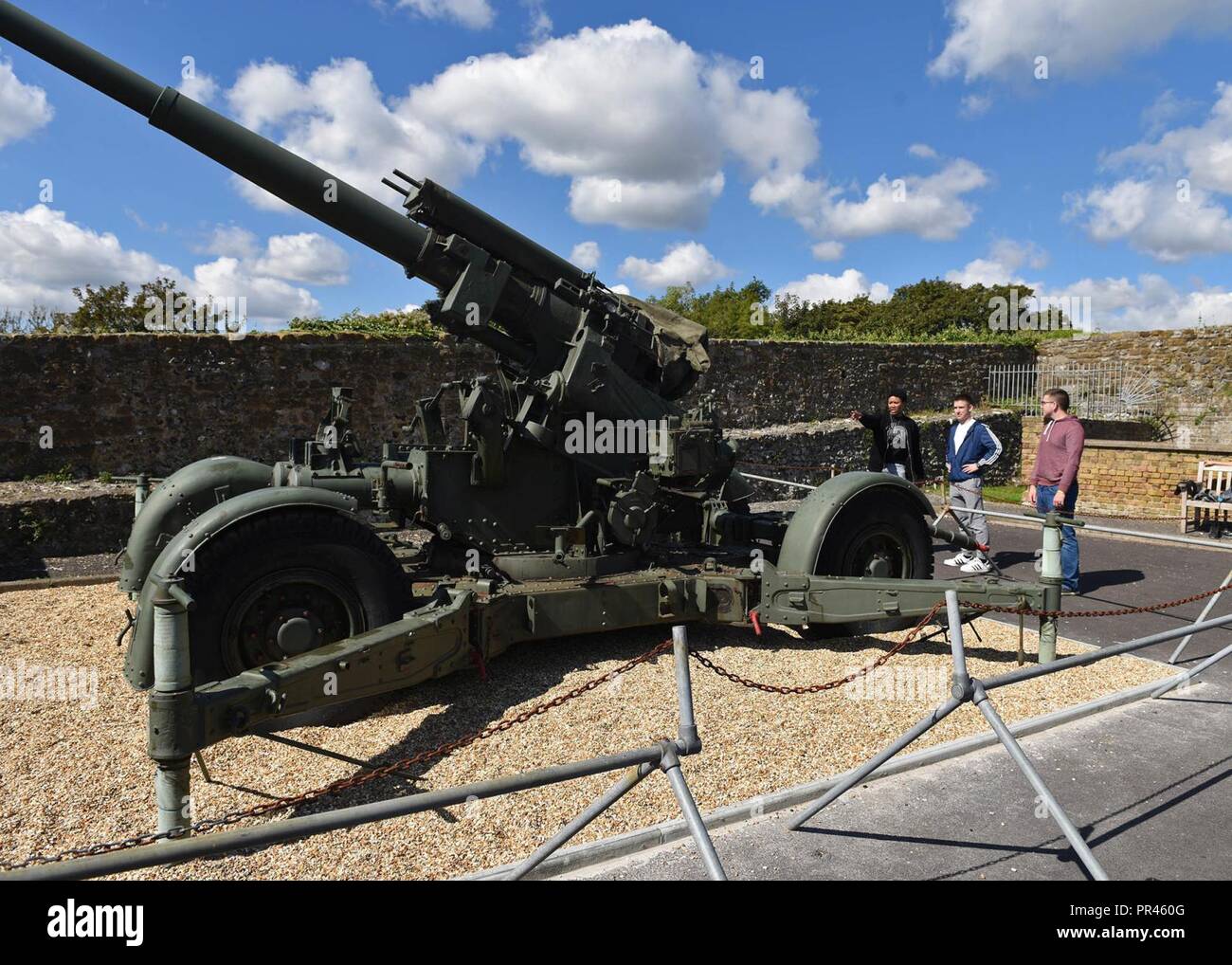 Team Mildenhall Airmen observe a World War I fire command post during a ...