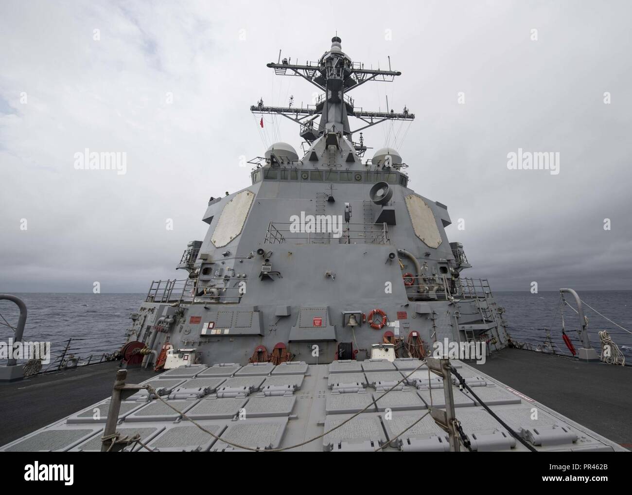 ATLANTIC OCEAN (Sept. 8, 2018) The guided-missile destroyer USS Forrest ...