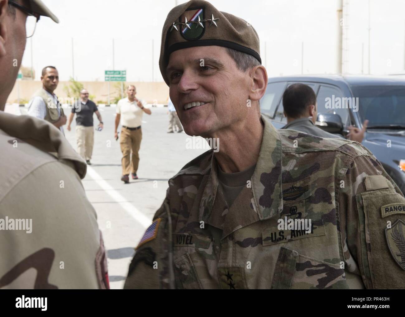 Army General Joseph Votel, CENTCOM Commander, greets Egyptian senior ...