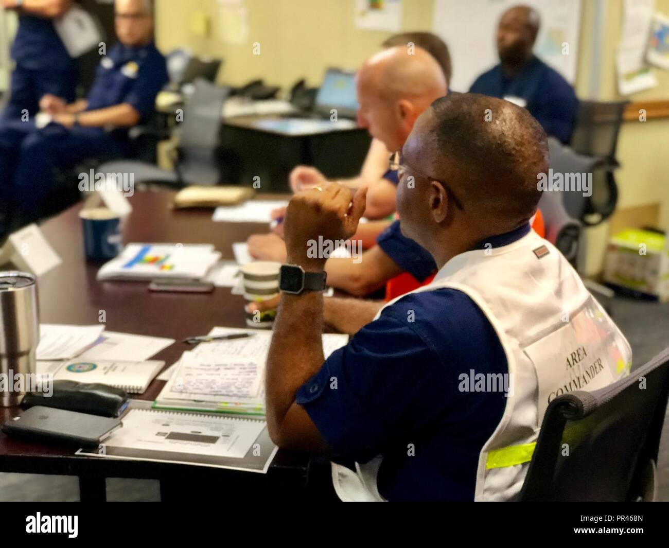 Capt. Prince Neal, chief of planning Coast Guard 14th District, serves ...