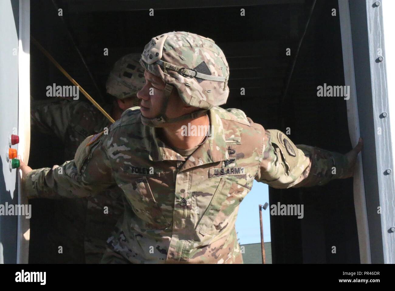 SSG Foley a jumpmaster with 1st Battalion, 501st Parachute Infantry ...