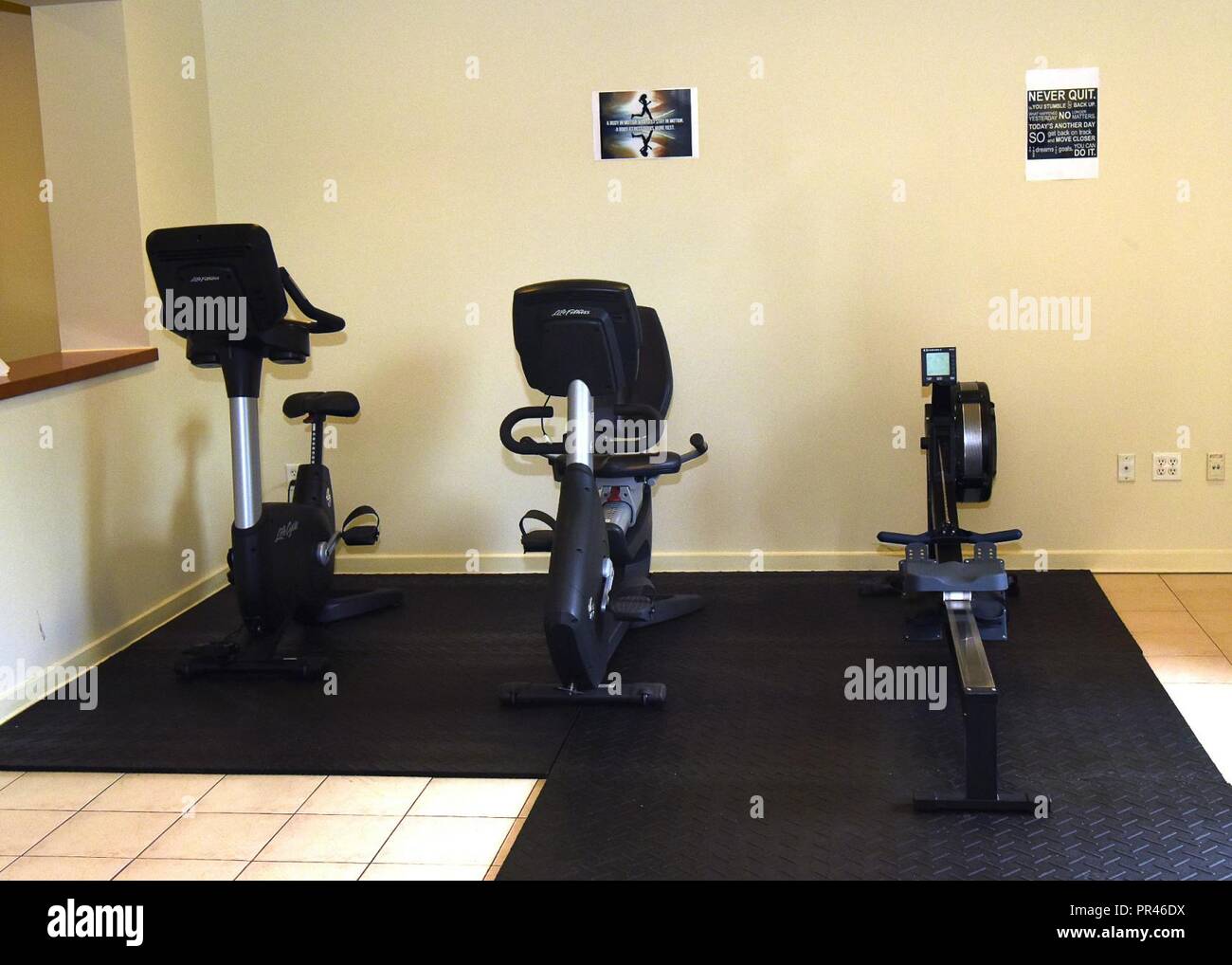 The 51st Mission Support Group commander opened a new fitness room at ...