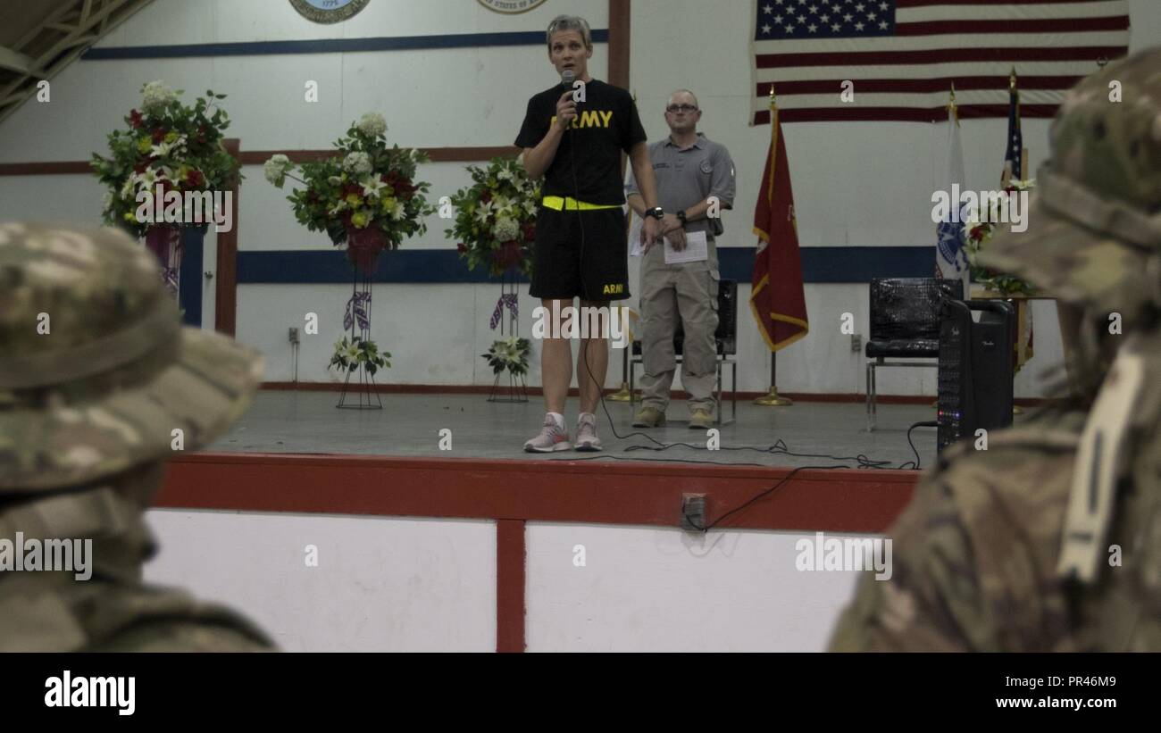 U.S. Army Lt. Col. Kate Conkey, the commander of Camp Buehring's ...