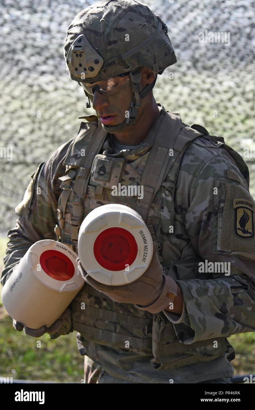 U.S. Army Staff Sgt. Jacob Schnee assigned to 1st Platoon, C Battery ...