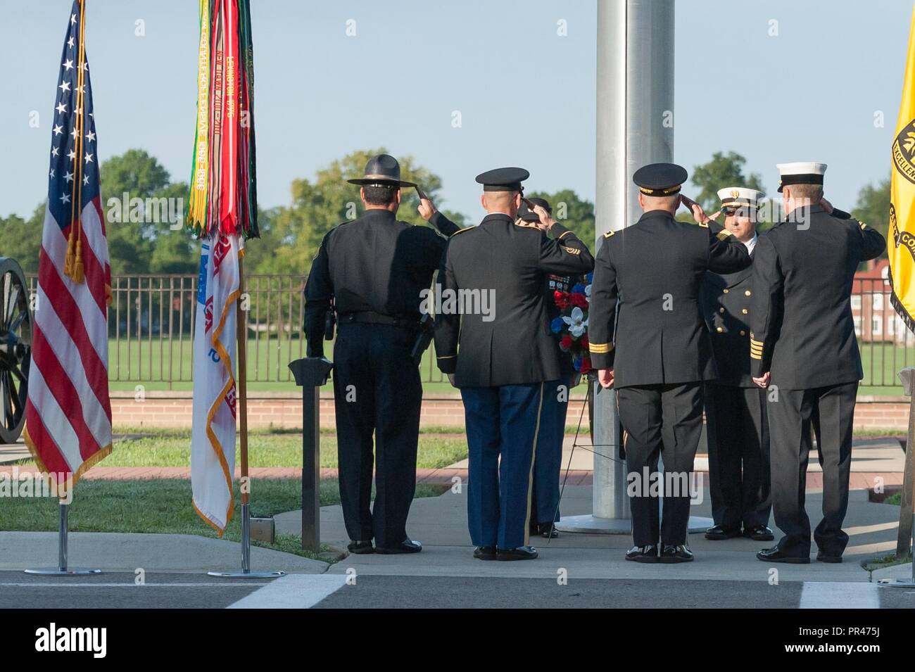 Police Chief Richard Anderson, Command Sgt. Maj. Kenneth J. Krause, Jr ...