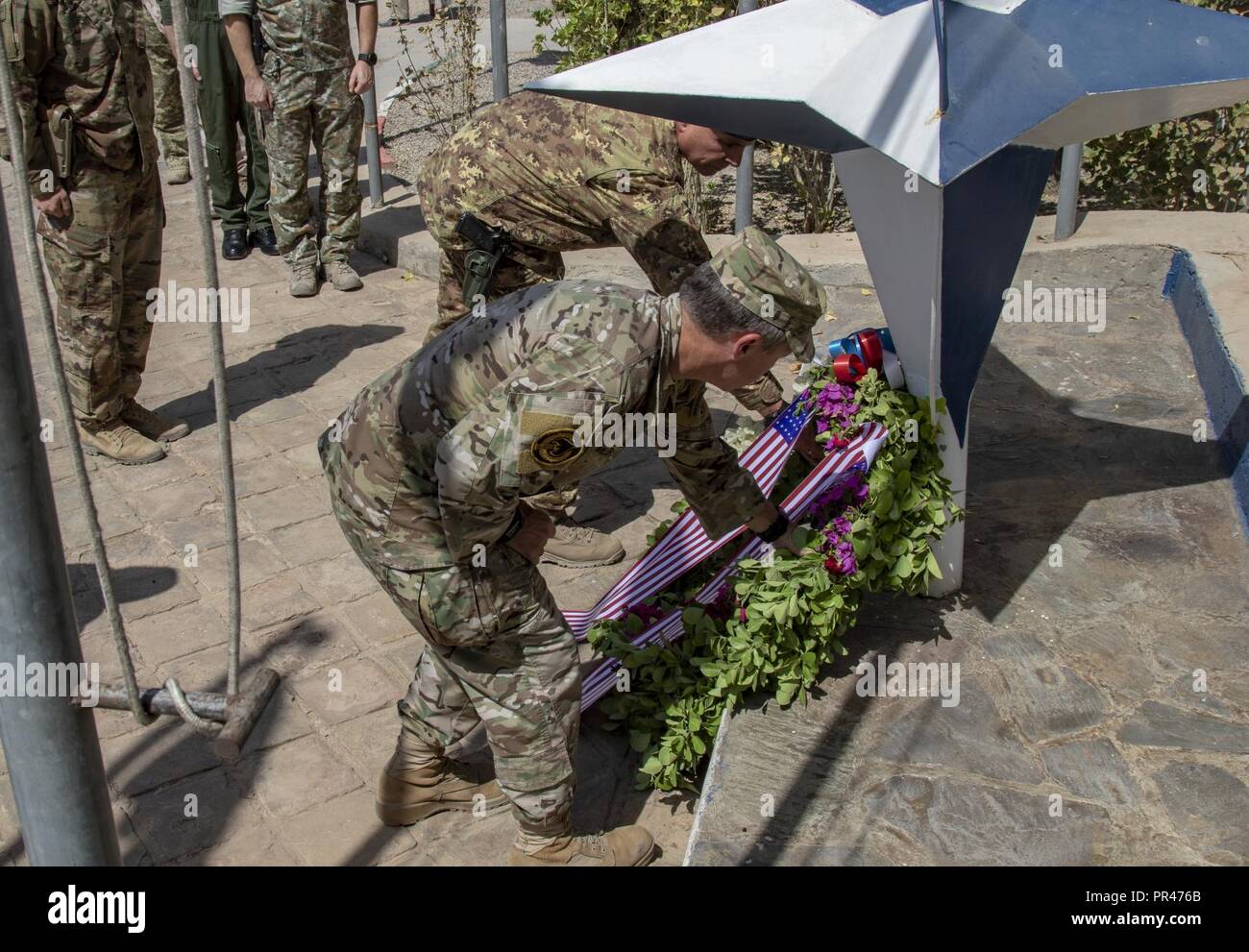 U.S. Army Gen. Scott Miller, commander, Resolute Support lays a wreath ...