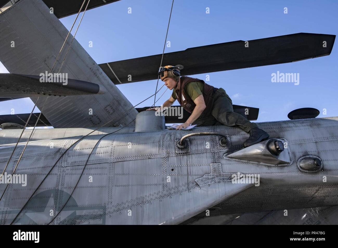 ATLANTIC OCEAN (Sept. 12, 2018) Cpl. Jonathan Lukachinsky, assigned to ...