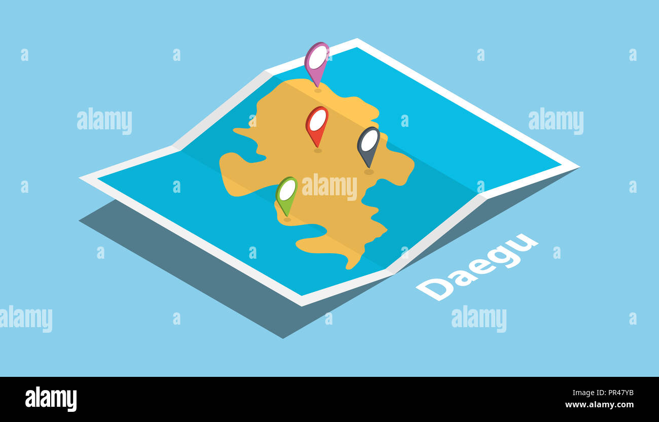 Map of daegu hi-res stock photography and images - Alamy