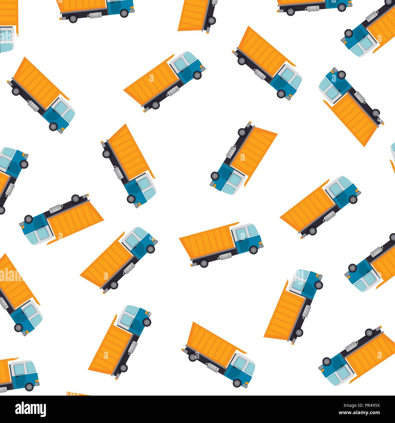 dump truck vehicle pattern background vector illustration design Stock ...