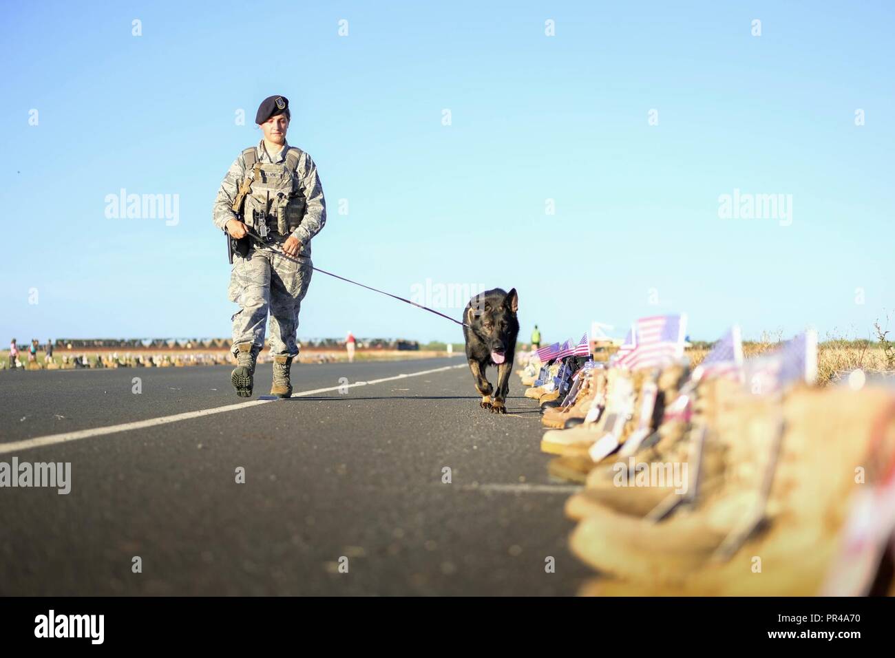 PEARL HARBOR (Sept. 8, 2018) Tech. Sgt. Nicole Fralick and her Military ...