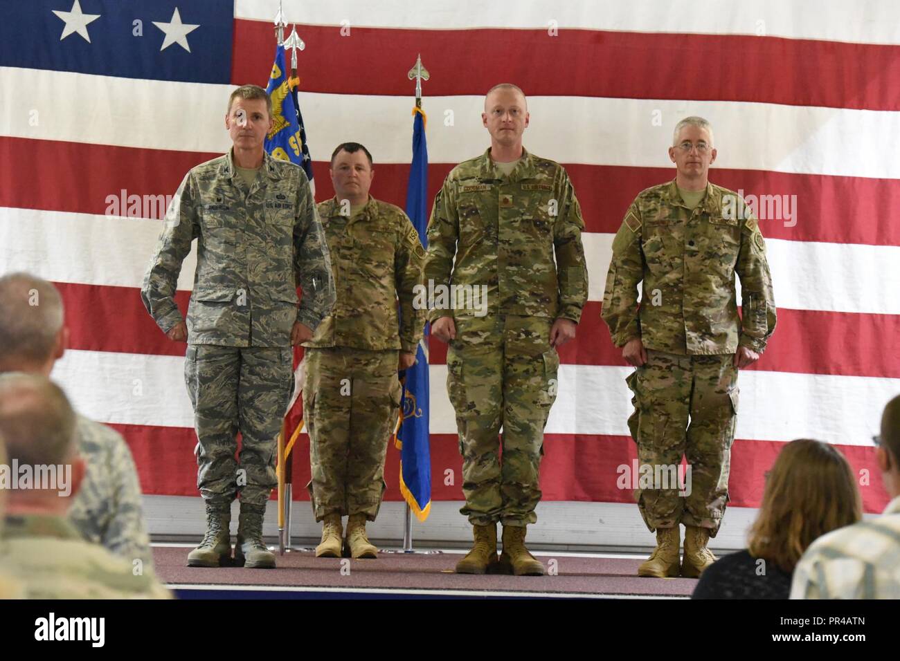 From left to right Col. Darrin Anderson, the 119th Wing commander ...