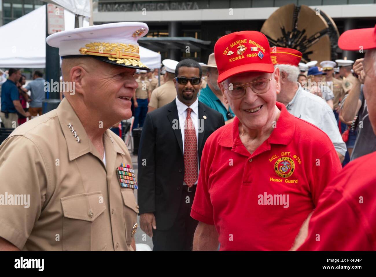The Commandant of the Marine Corps General Robert B. Neller speaks to ...