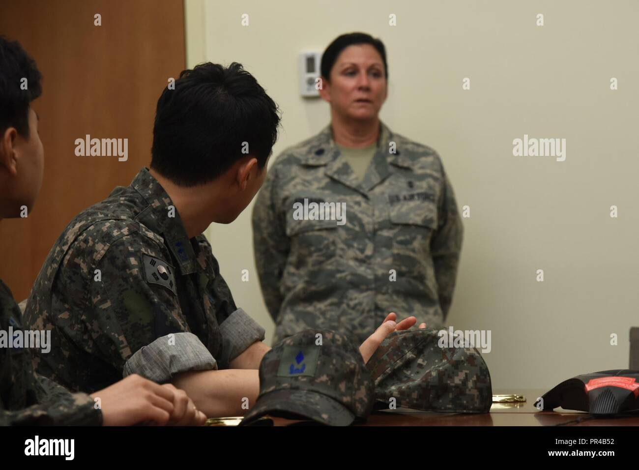 U.S. Air Force Lt. Col. Tracy Abrams, 701st Combat Operations Squadron ...