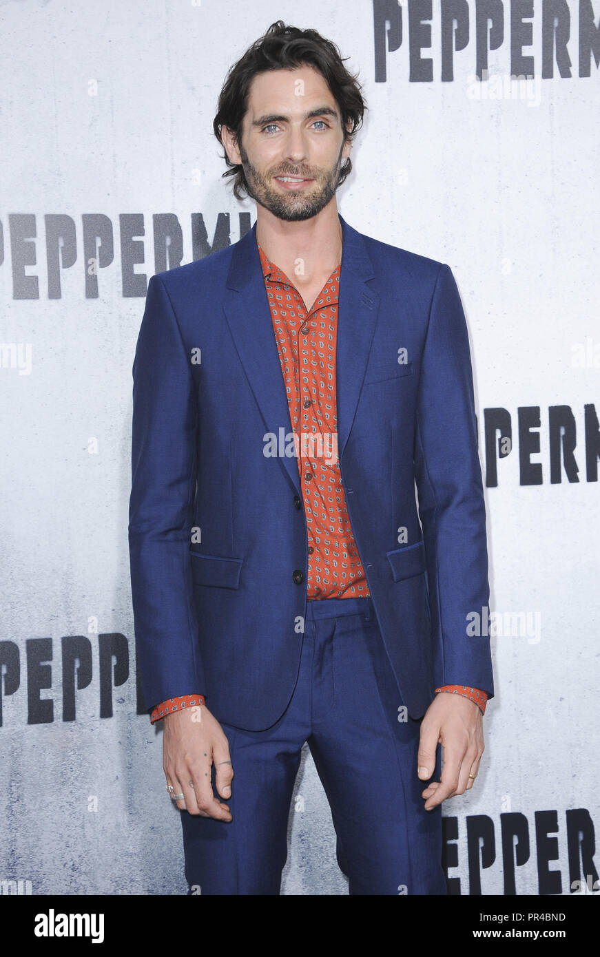 Los Angeles premiere of 'Peppermint' Featuring: Tyson Ritter Where: Los ...