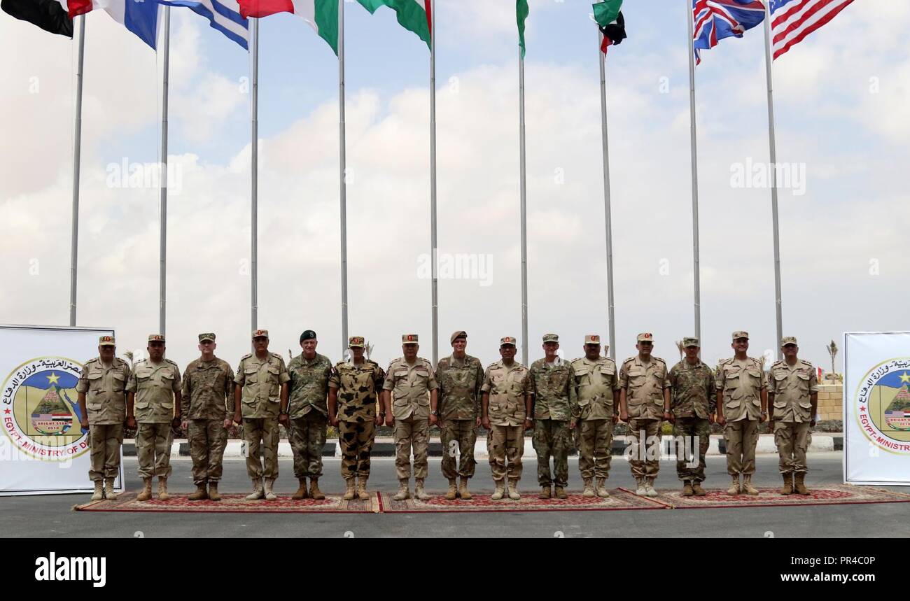 MOHAMED NAGUIB MILITARY BASE, Egypt – Gen. Joseph Votel (CENTER ...